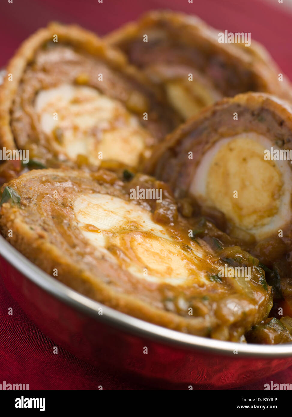 Dish of Nargisi Kofta Eggs Stock Photo - Alamy