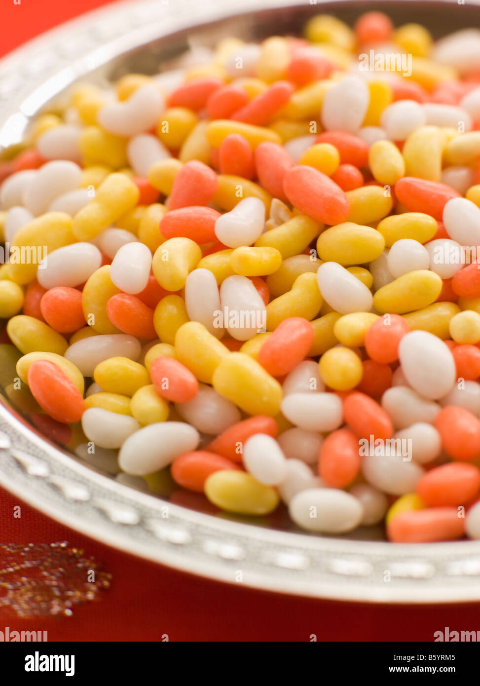Dish of Sugar Coated Fennel Seeds Stock Photo - Alamy