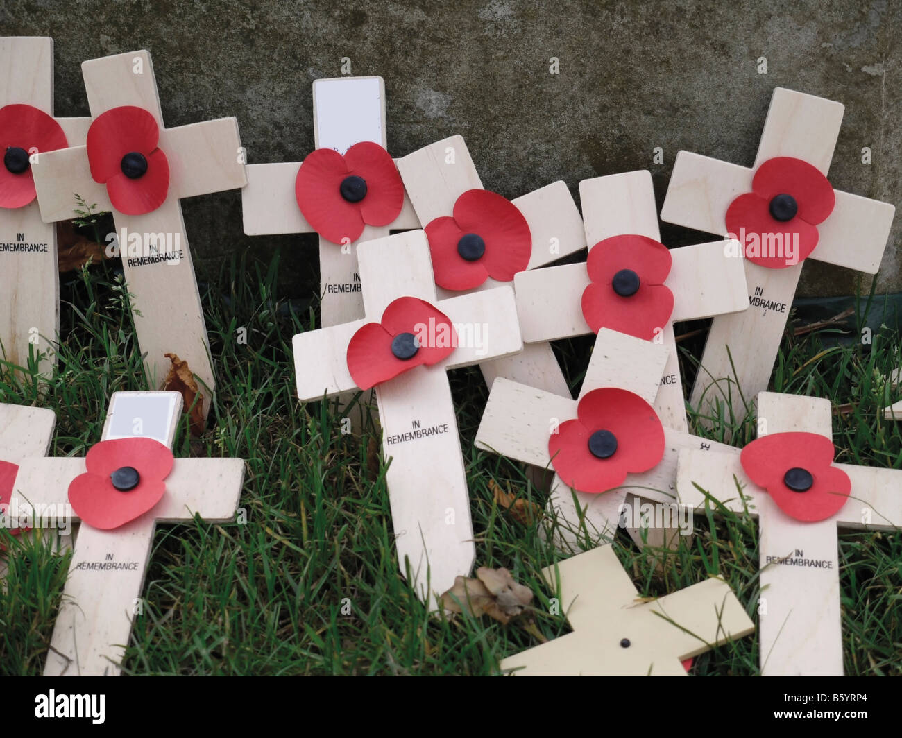 a remembrance sunday memorial Stock Photo - Alamy