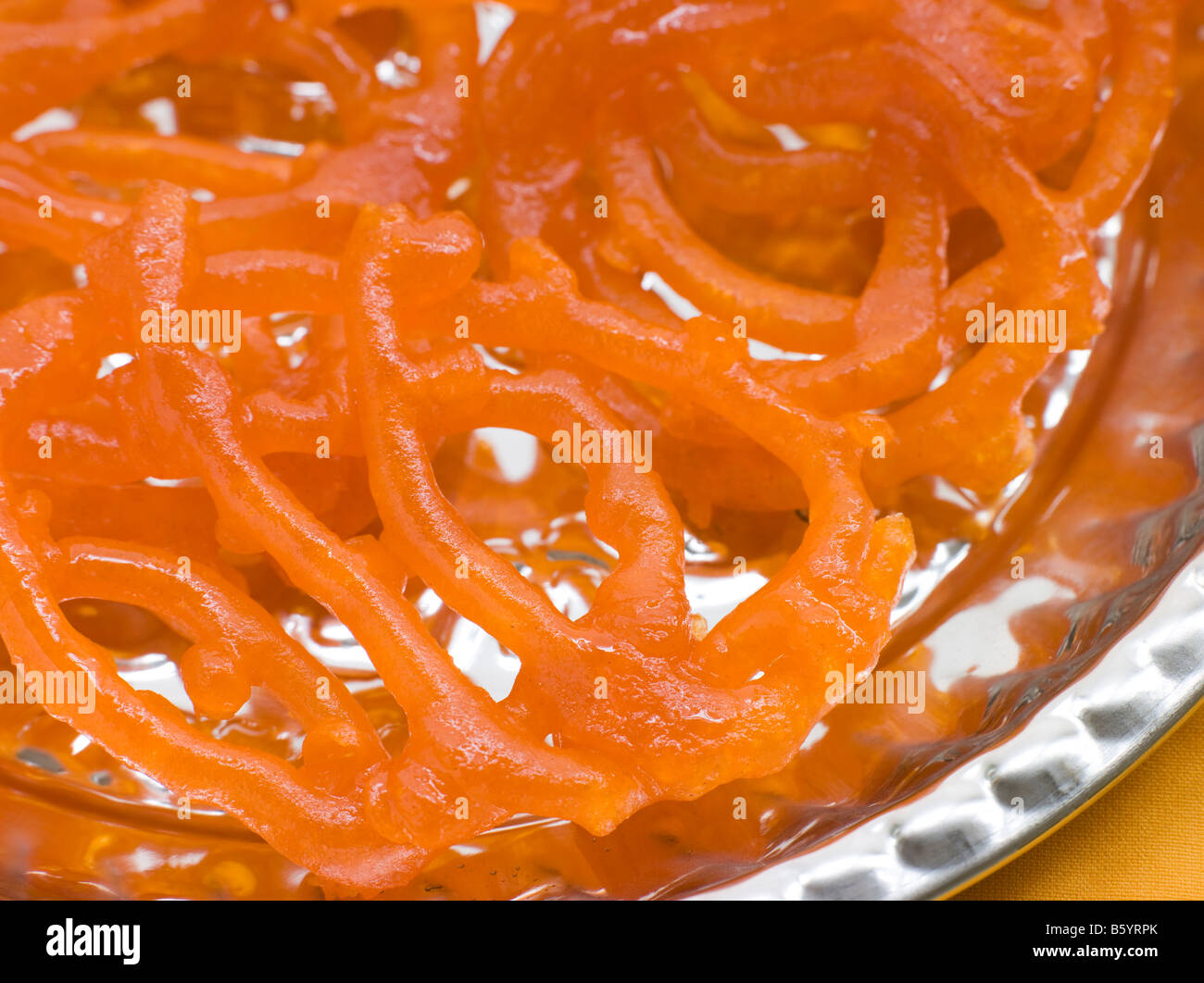 Plate of Jalebi Stock Photo - Alamy