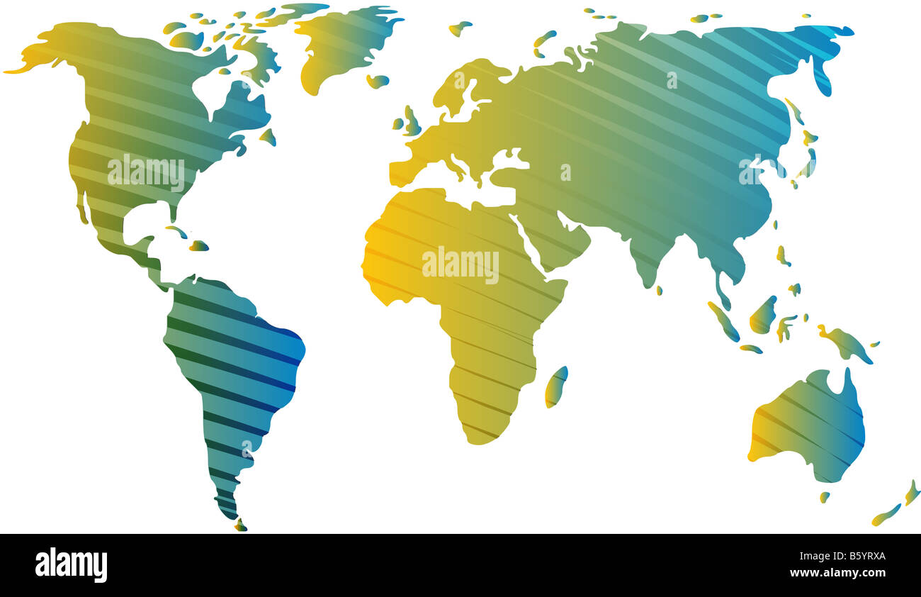 Angled world map hi-res stock photography and images - Alamy