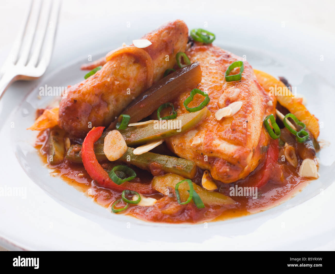 Spanish chicken almonds hi-res stock photography and images - Alamy