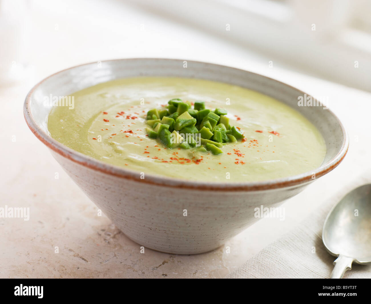 Avocado chilled soup hi-res stock photography and images - Alamy