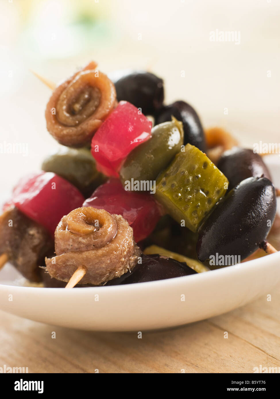Dish of Banderilla Stock Photo - Alamy