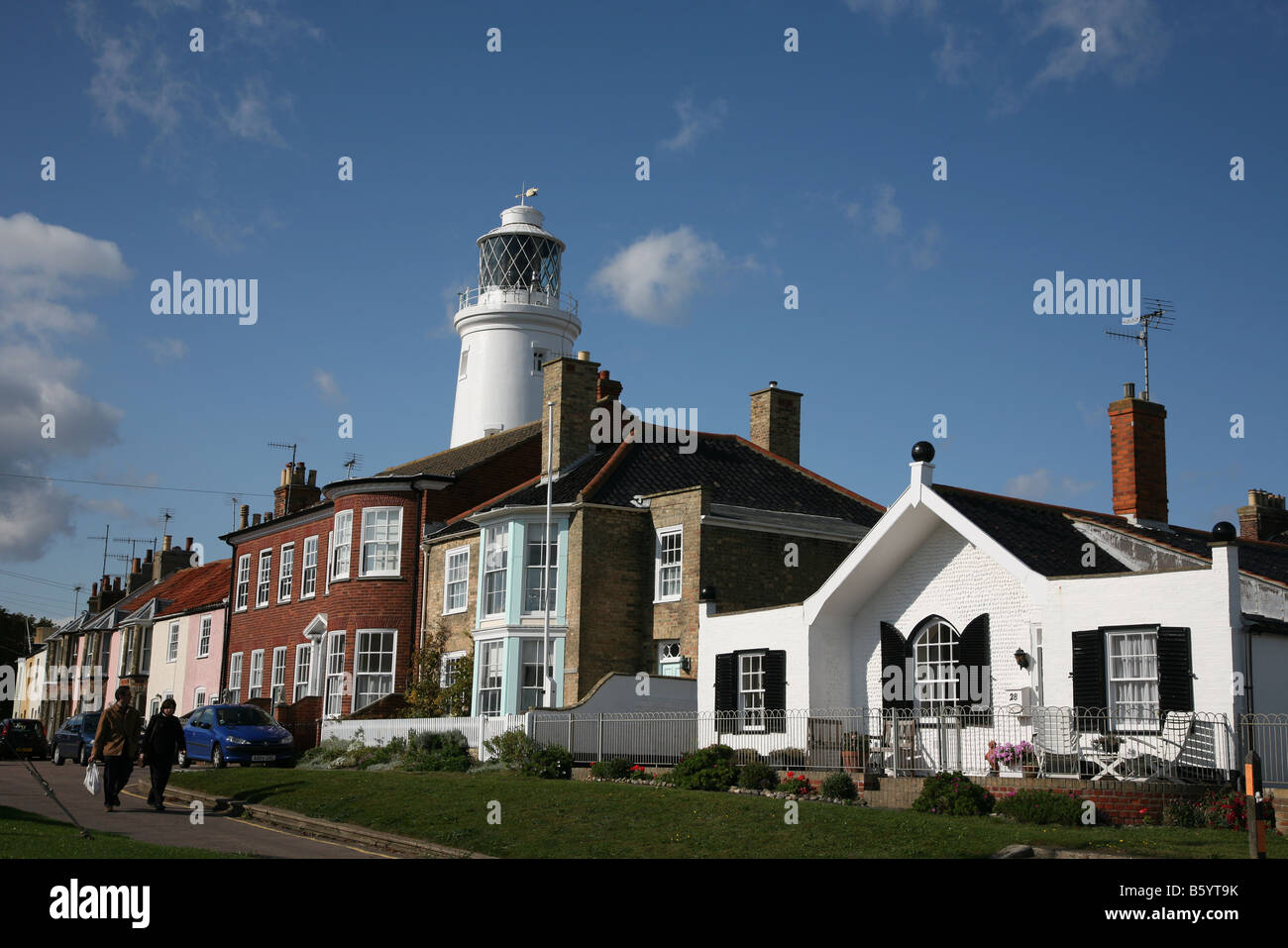 lighthouse town southwold suffolk beach front sea english seaside Stock ...
