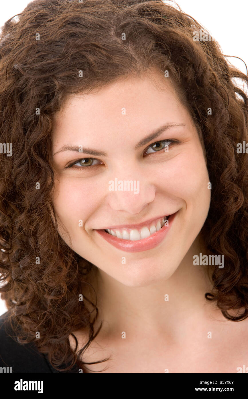 Portrait Of Woman Smiling Stock Photo - Alamy