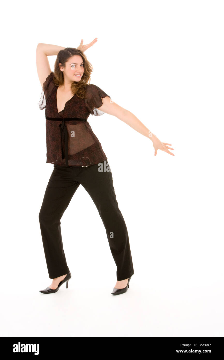 Portrait smiling caucasian woman overweight Cut Out Stock Images ...