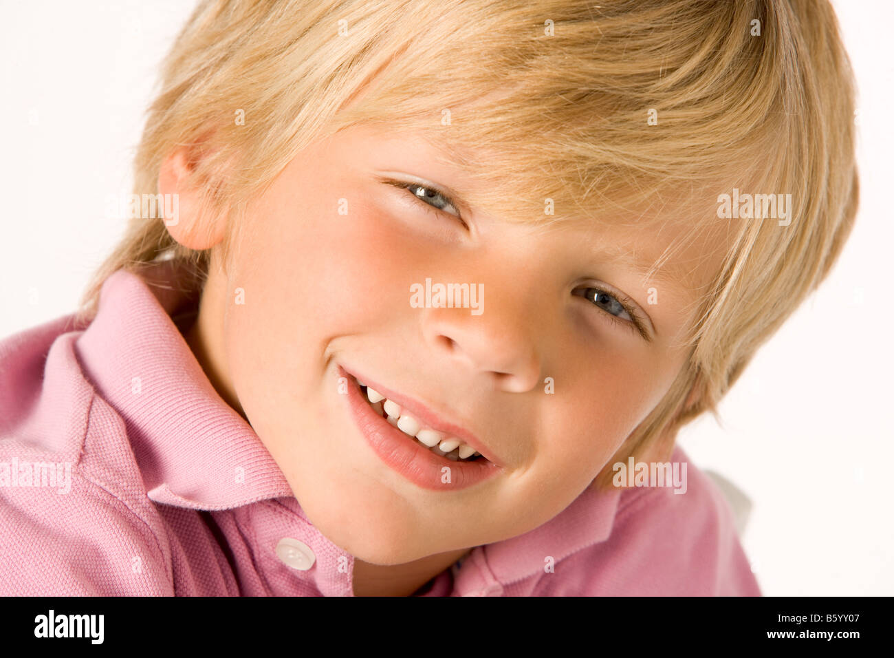 Portrait Of Young Boy Stock Photo - Alamy