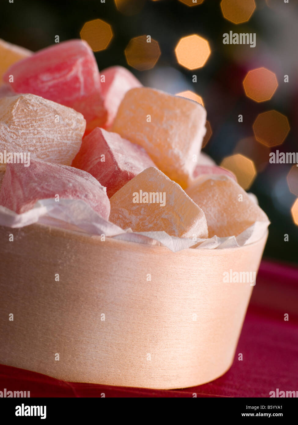 Box of Turkish Delight Stock Photo - Alamy