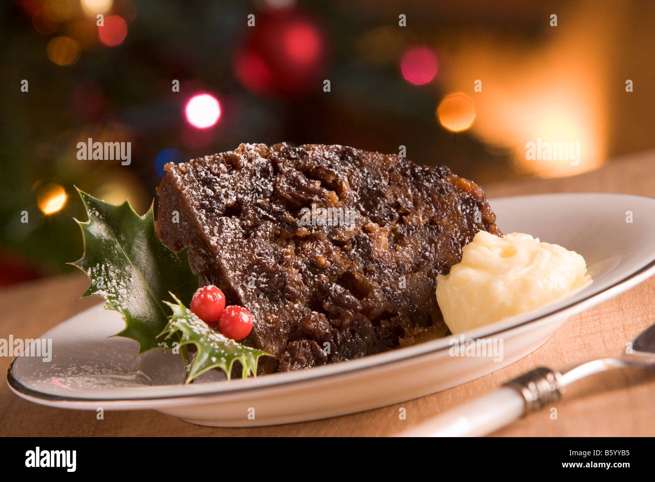 Portion of Christmas Pudding with Brandy Butter Stock Photo - Alamy Portion of Christmas Pudding with Brandy Butter Stock Photo - Alamy