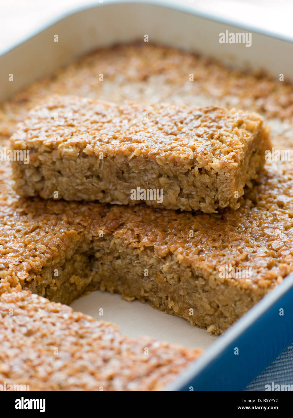 Flapjack in a Baking Dish Stock Photo - Alamy
