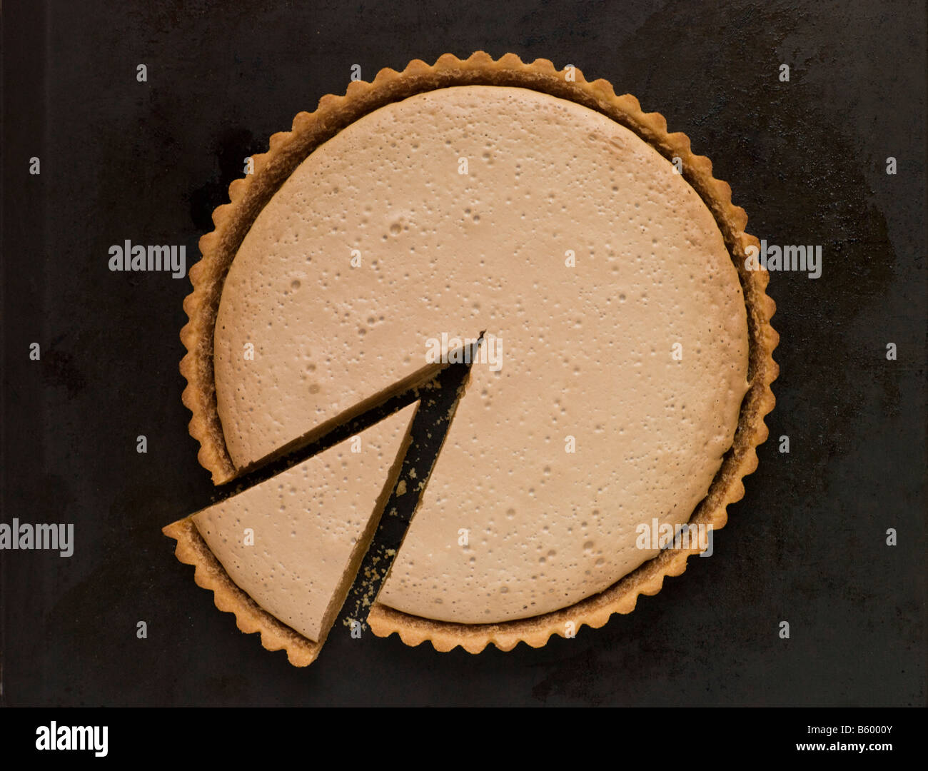 Overhead dessert pie whole slice hi-res stock photography and images ...