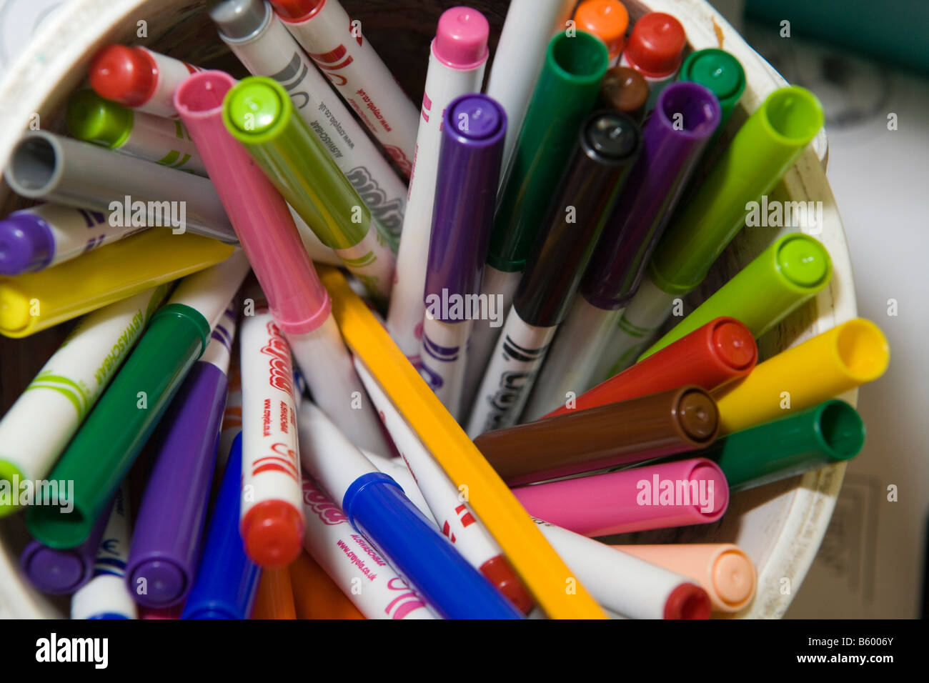 pen in pot Stock Photo - Alamy