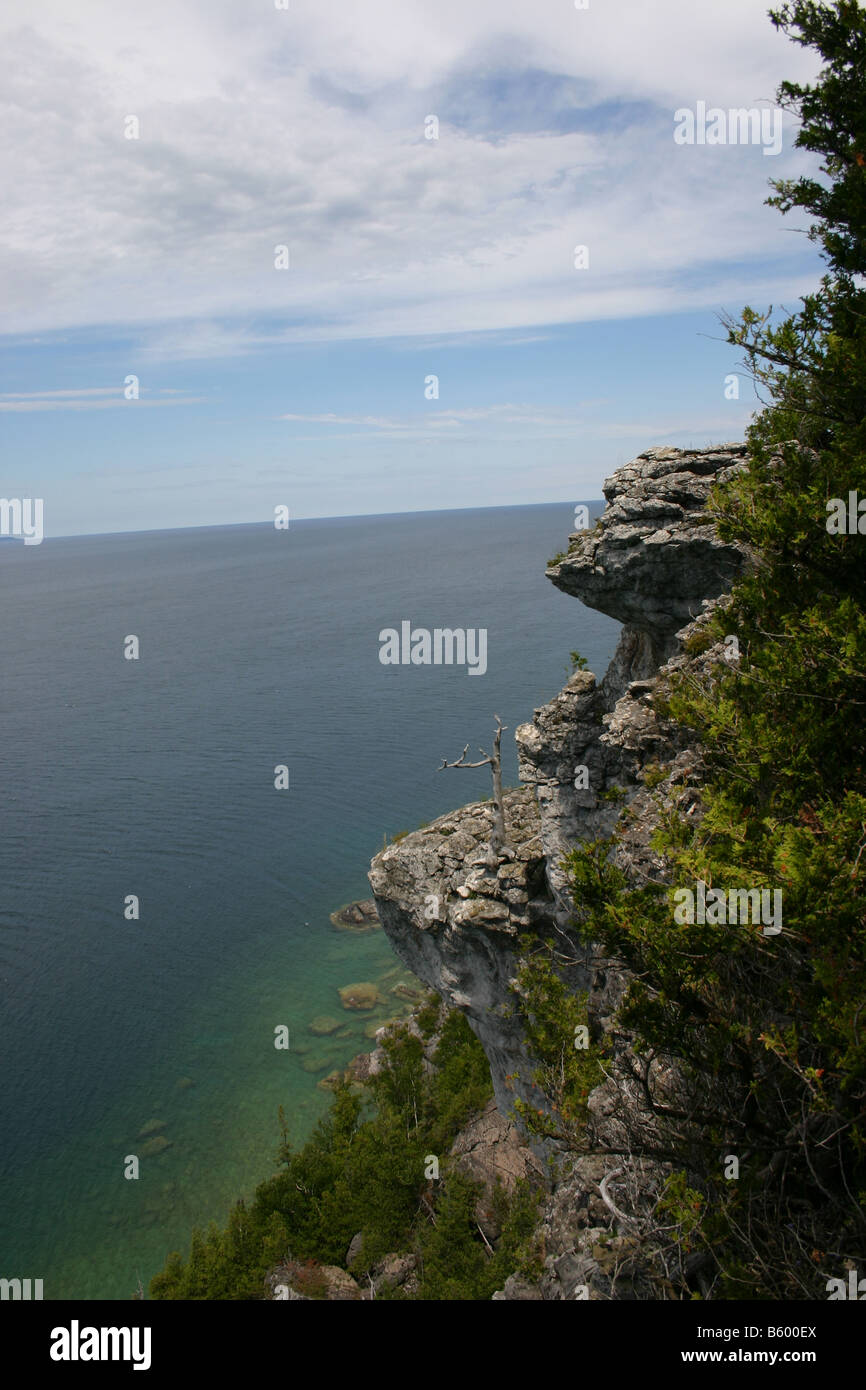 Blue sky and the crystalline waters of Georgian Bay contrast with the ...