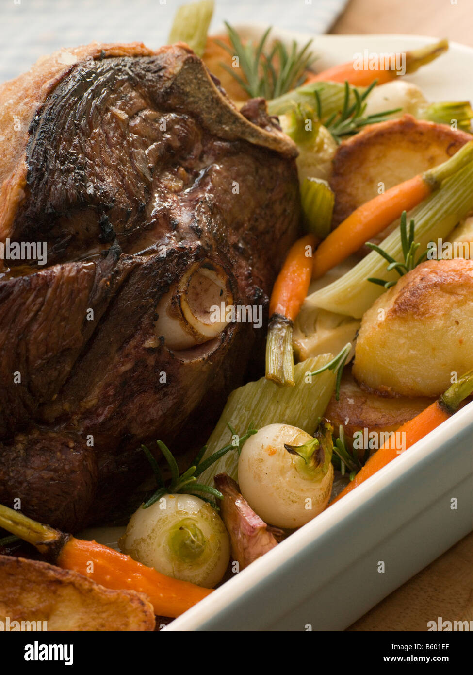 Roast lamb dinner hi-res stock photography and images - Alamy