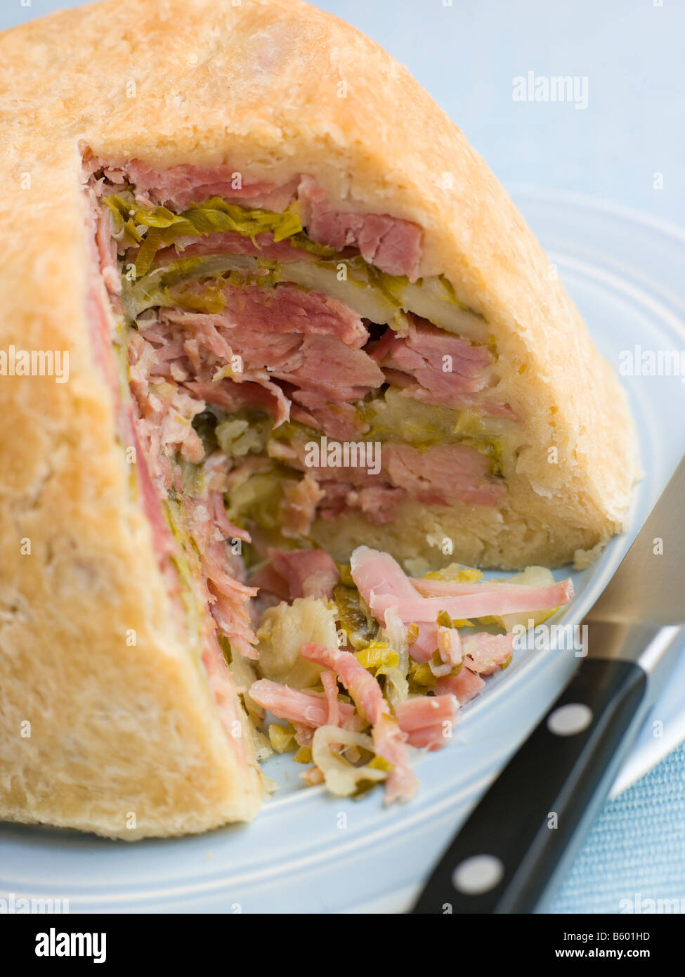 Bacon Clanger Pudding Stock Photo - Alamy