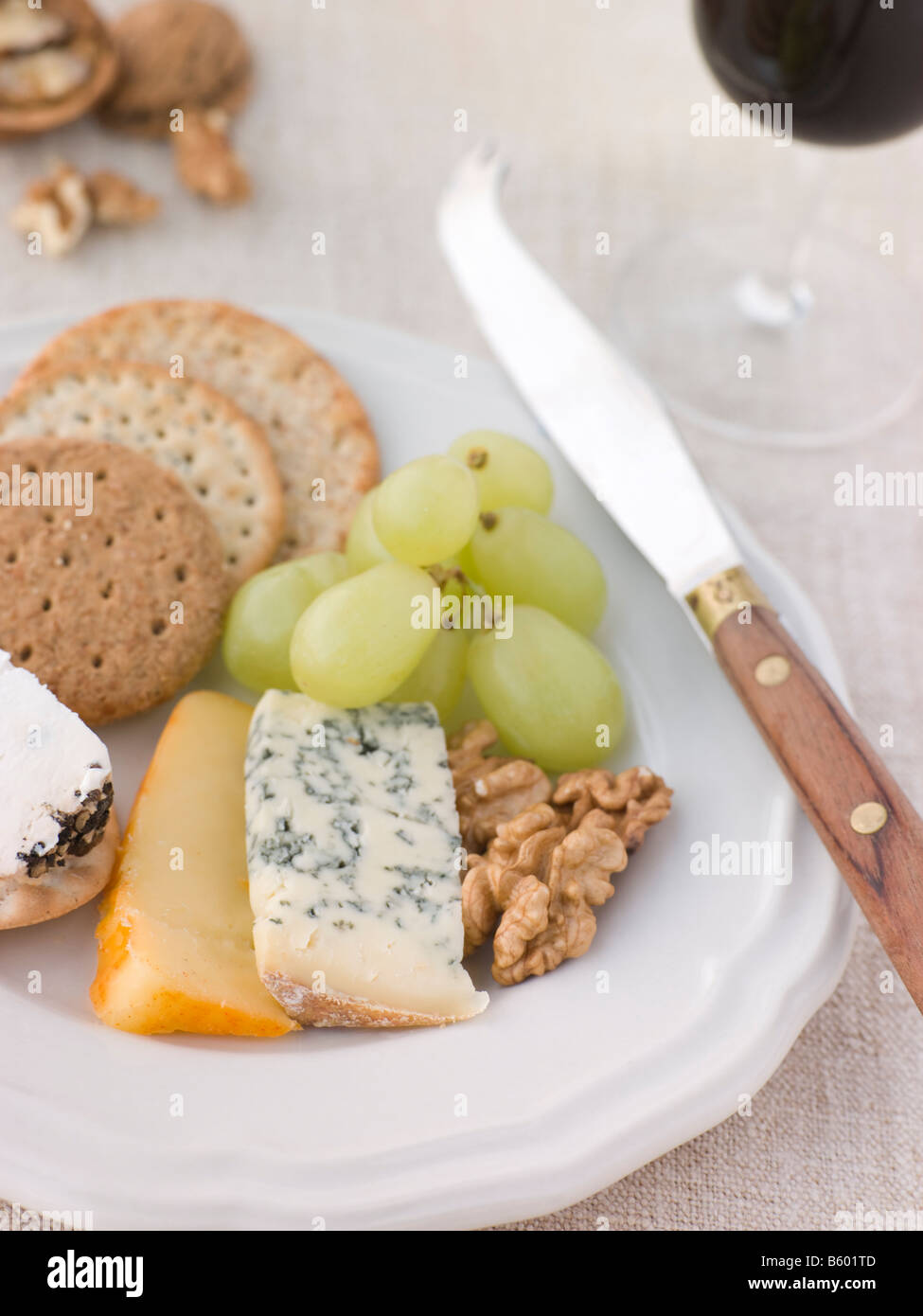 English stilton cheese biscuits hi-res stock photography and images - Alamy