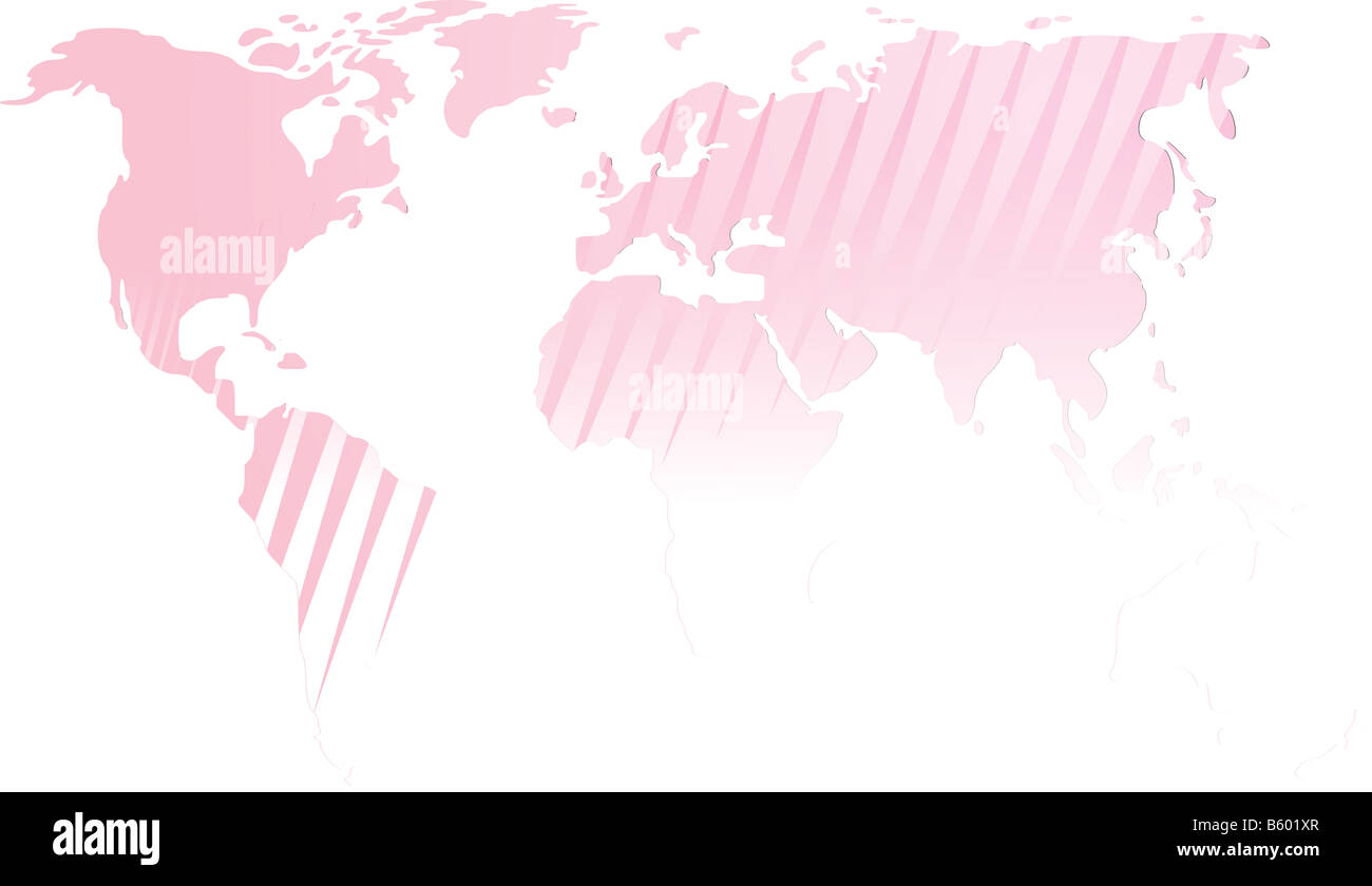 Angled world map hi-res stock photography and images - Alamy