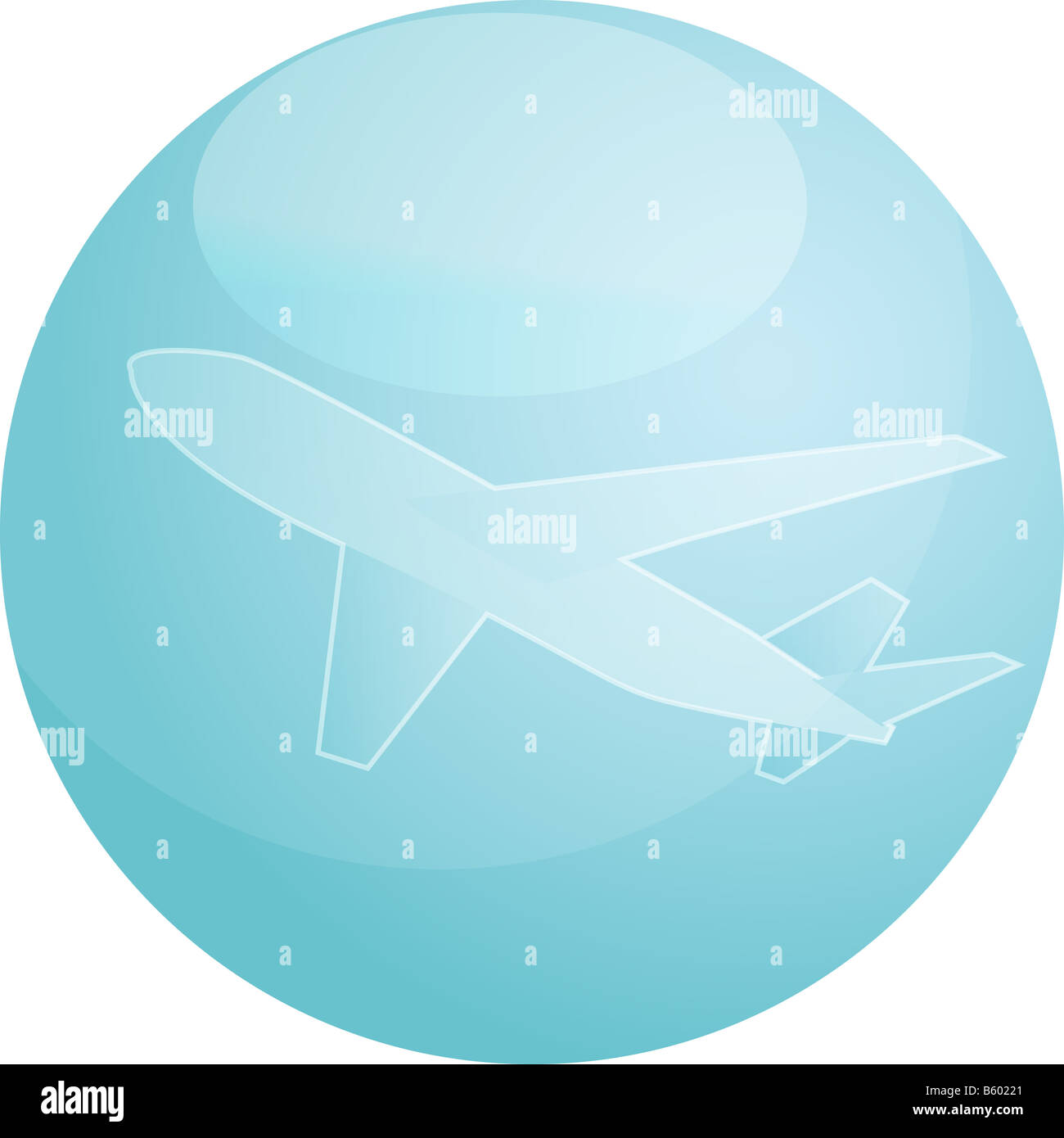Illustration of an airplane abstract design showing air travel Stock ...