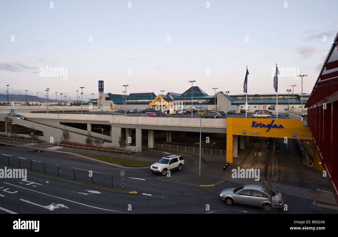 Kringlan mall in Reykjavik, owned by Landic Property Stock Photo - Alamy