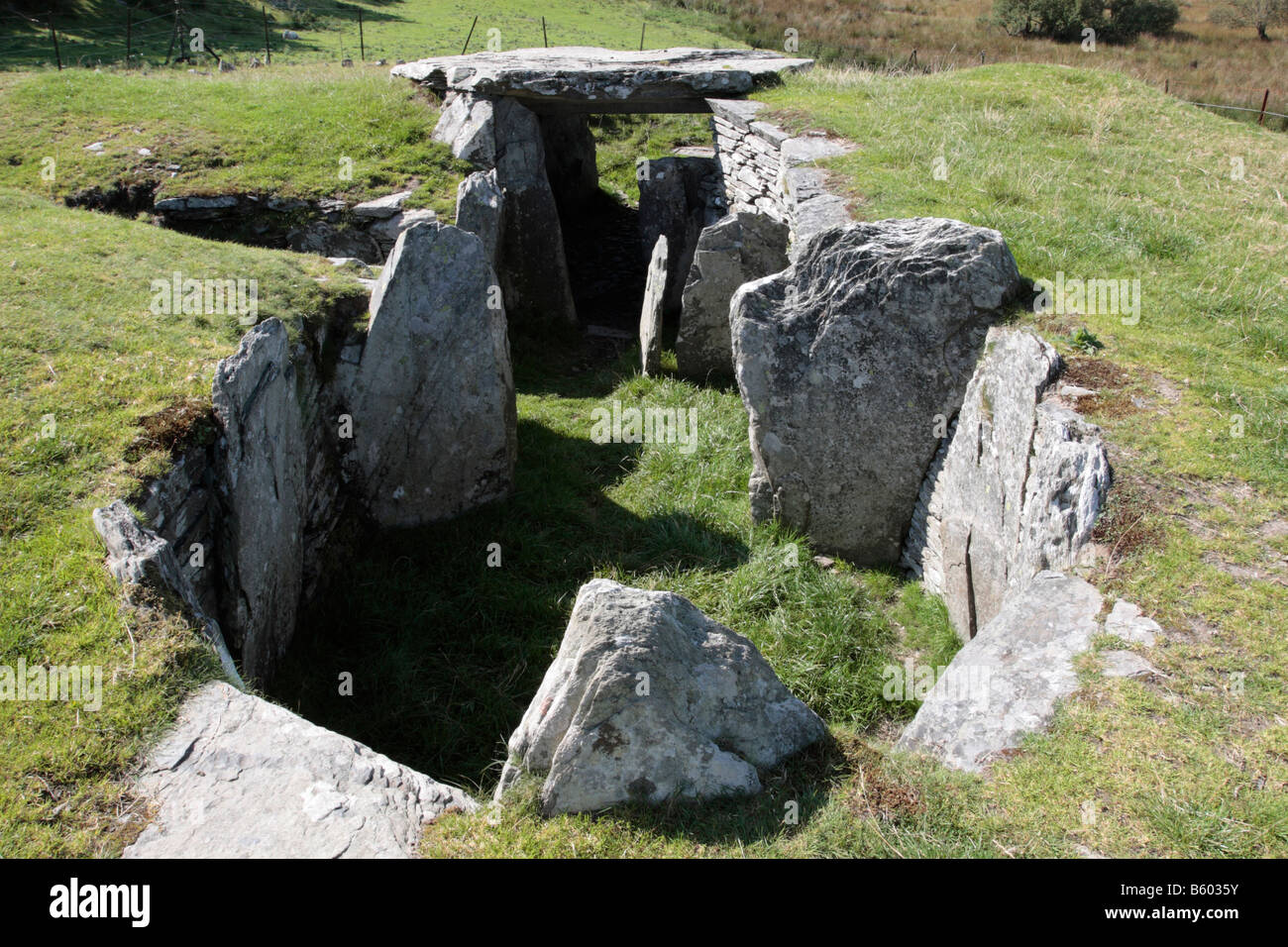 Neolithic burial chamber at Capel Garmon near Betws y Coed Snowdonia ...