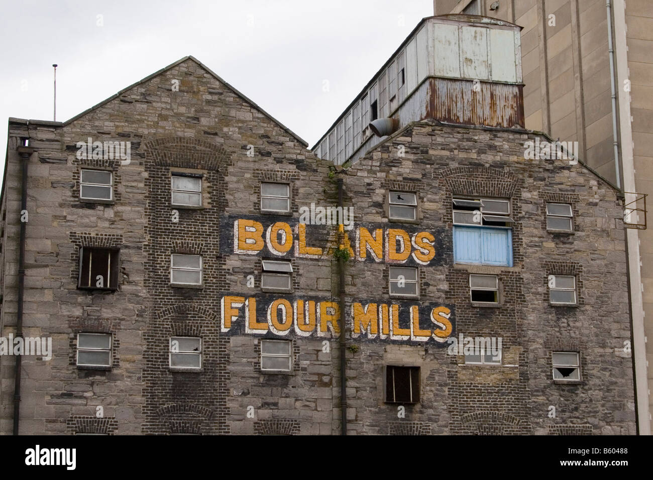 Bolands Flour Mills on Grand Canal docks in Dublin Ireland a historic ...