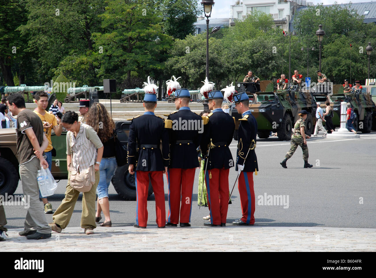 After the army parade 14 July Bastille day National Day Paris France ...