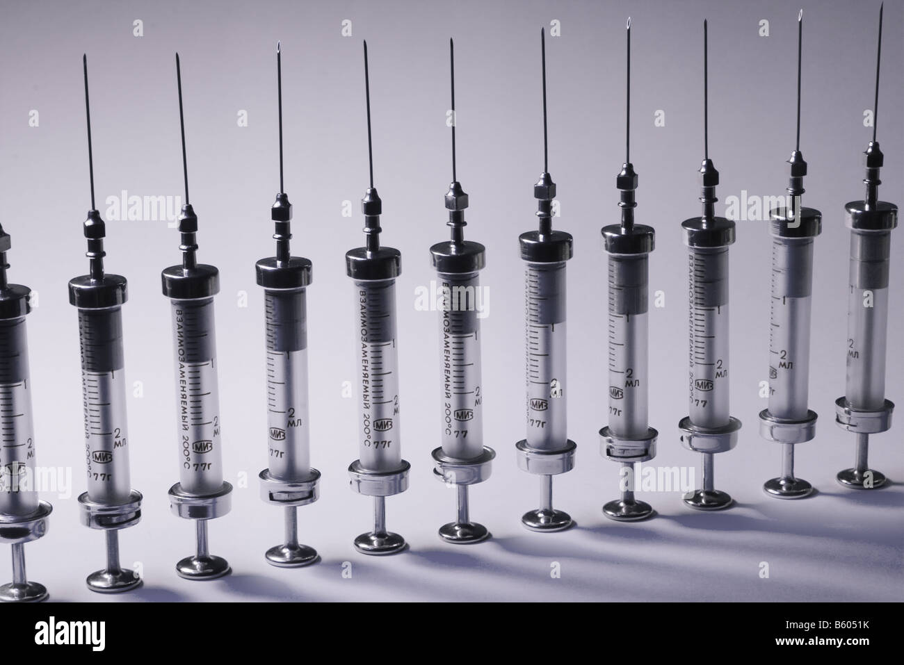 Old Medical Syringes Hypodermic Needles High Resolution Stock ...