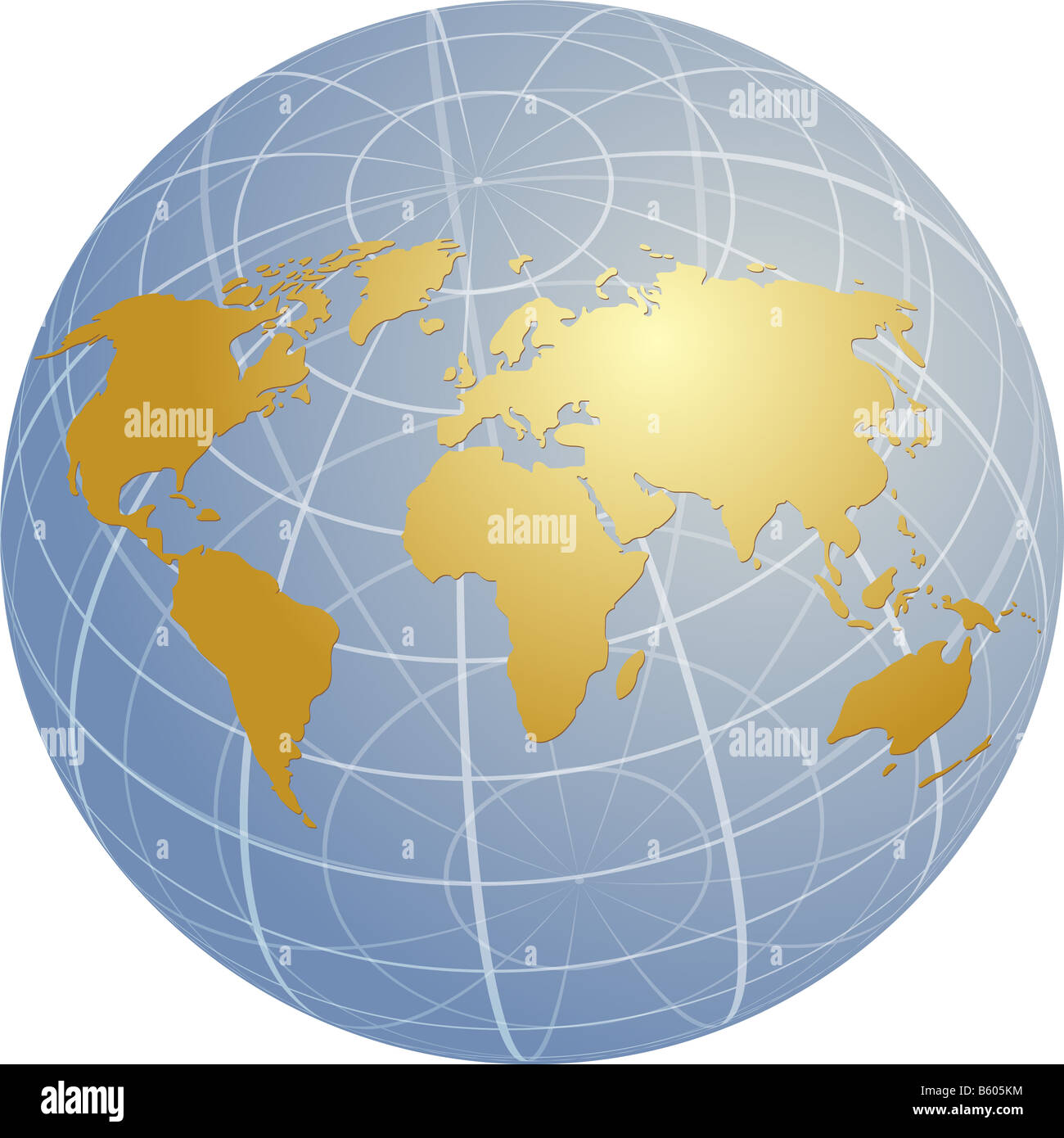 Spherical Map Of The World