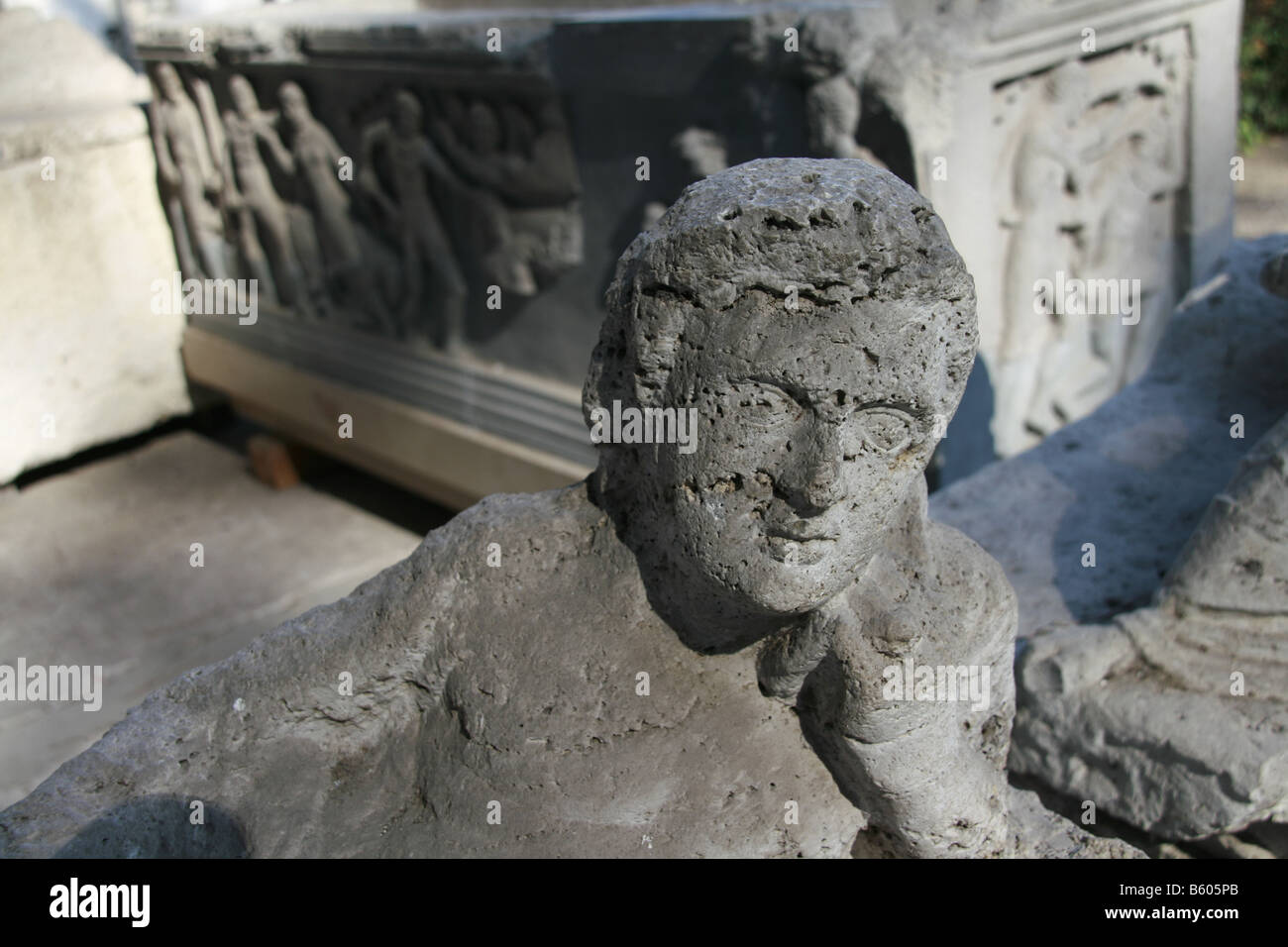 ancient relic at villa giulia etruscan museum in rome Stock Photo - Alamy