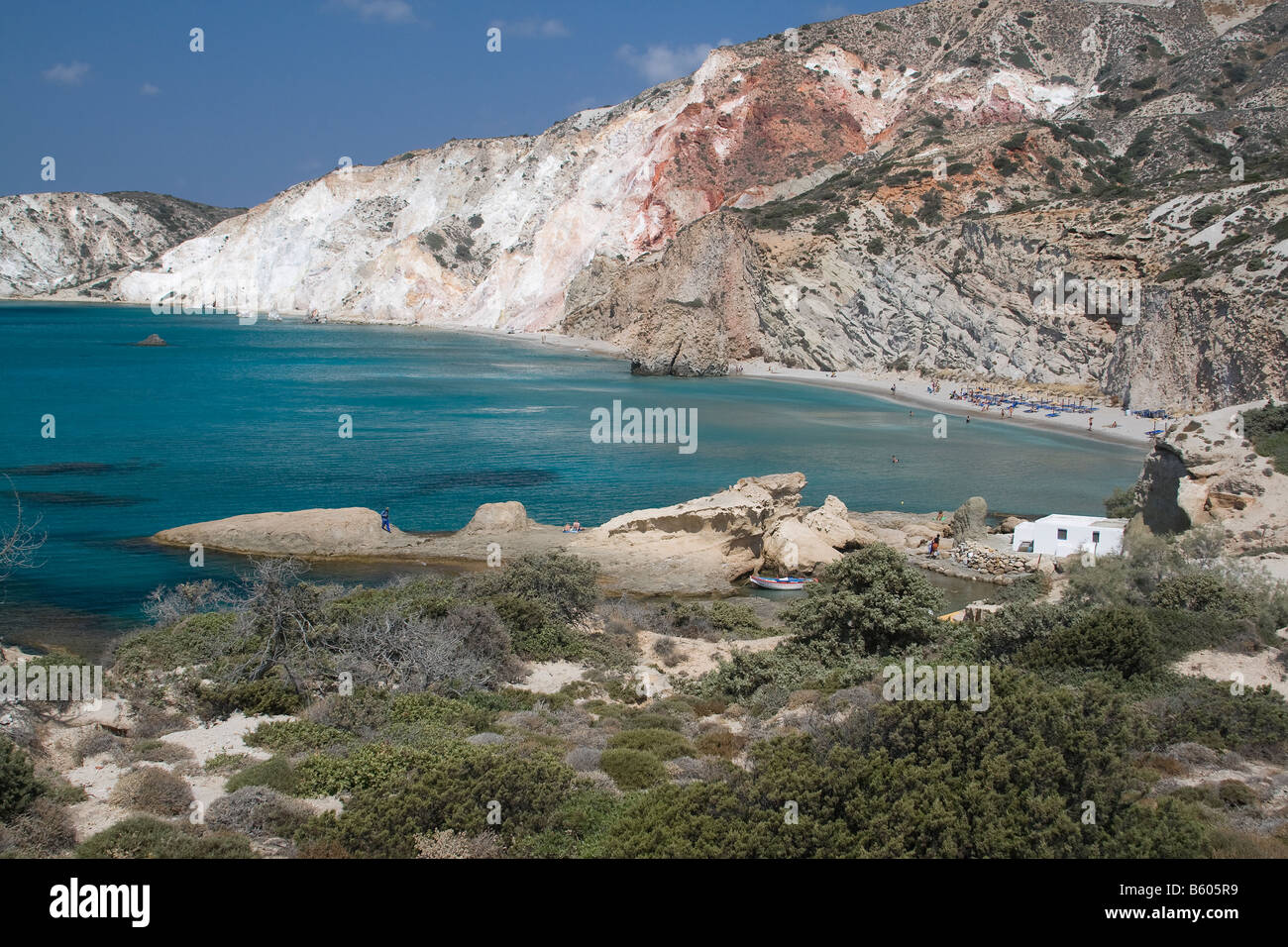 firiplaka beach milos island cyclades greece Stock Photo - Alamy