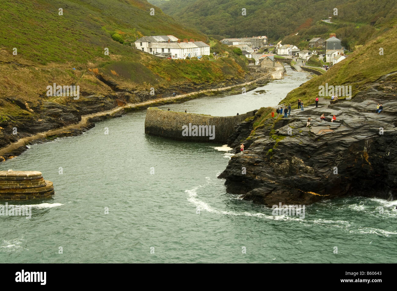 The Harbour at Boscastle,Cornwall, UK Stock Photo - Alamy