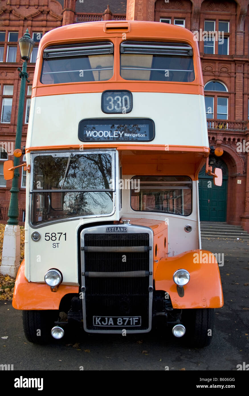 Leyland bus in Greater Manchester Transport livery outside Peel ...
