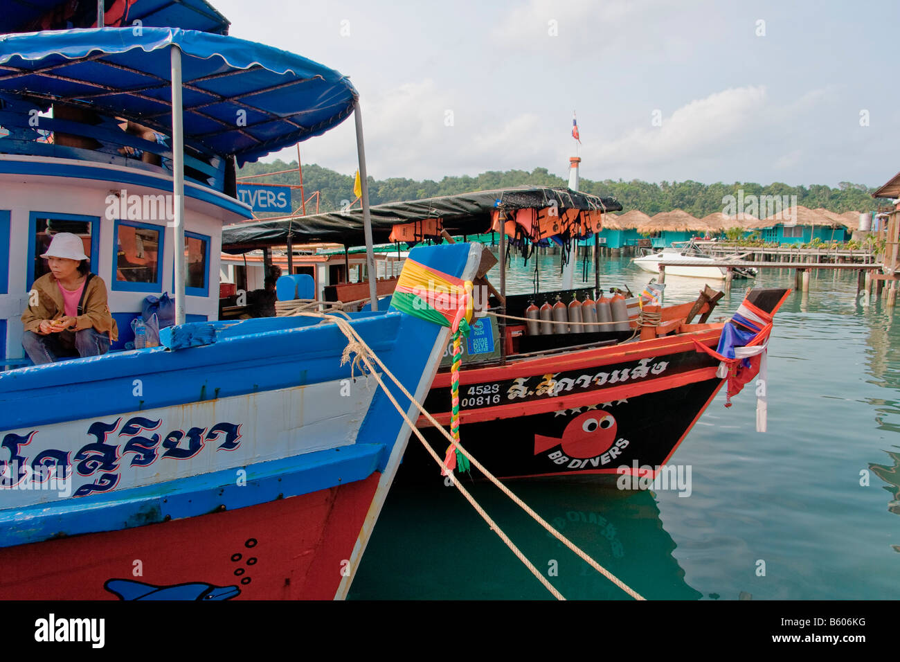 Koh Chang Asia island Boat boats tourist trip Stock Photo - Alamy