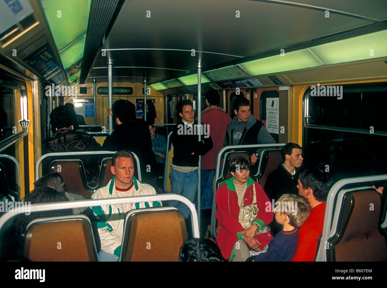 Inside brussel metro train interior hi-res stock photography and images ...