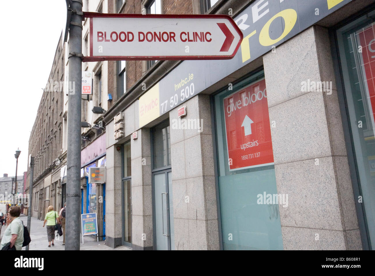 Blood donor clinic for the Irish Blood Transfusion Service in D Olier ...
