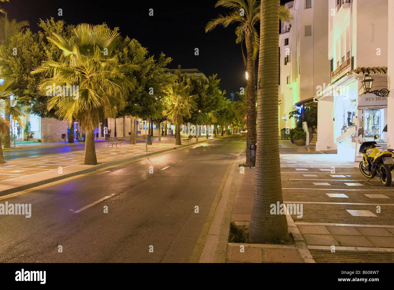 Marbella night street hi-res stock photography and images - Alamy