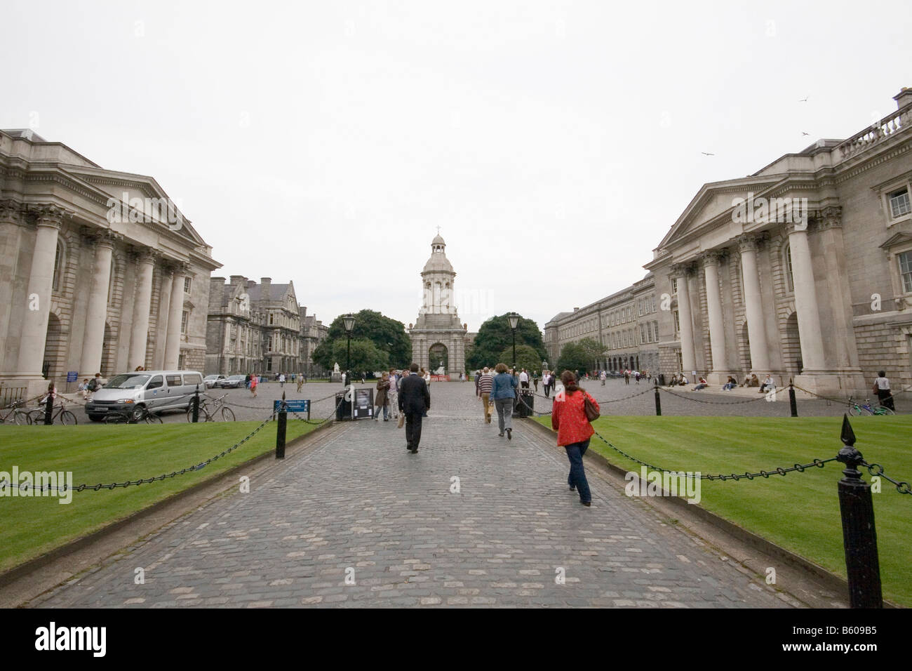 Parliament Square at Trinity College Dublin Ireland Stock Photo - Alamy