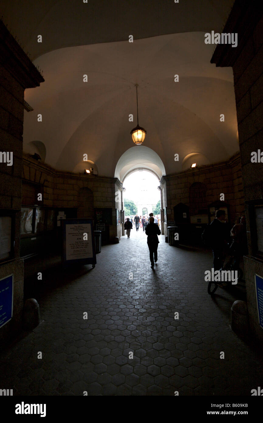 The front arch and the main entrance to Trinity College Dublin Ireland ...