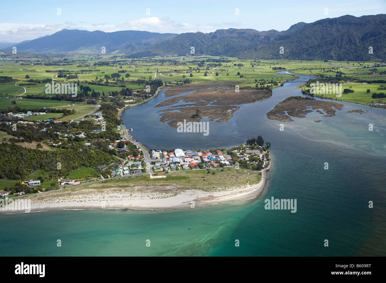 Collingwood and Aorere River Estuary Golden Bay Nelson Region South ...