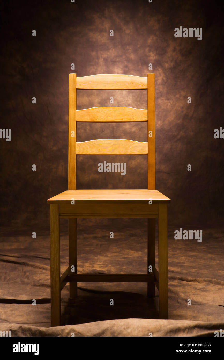 Empty wooden chair hi-res stock photography and images - Alamy