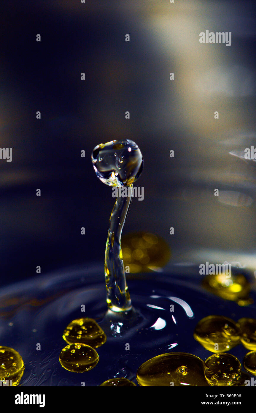 water drop with oil Stock Photo - Alamy