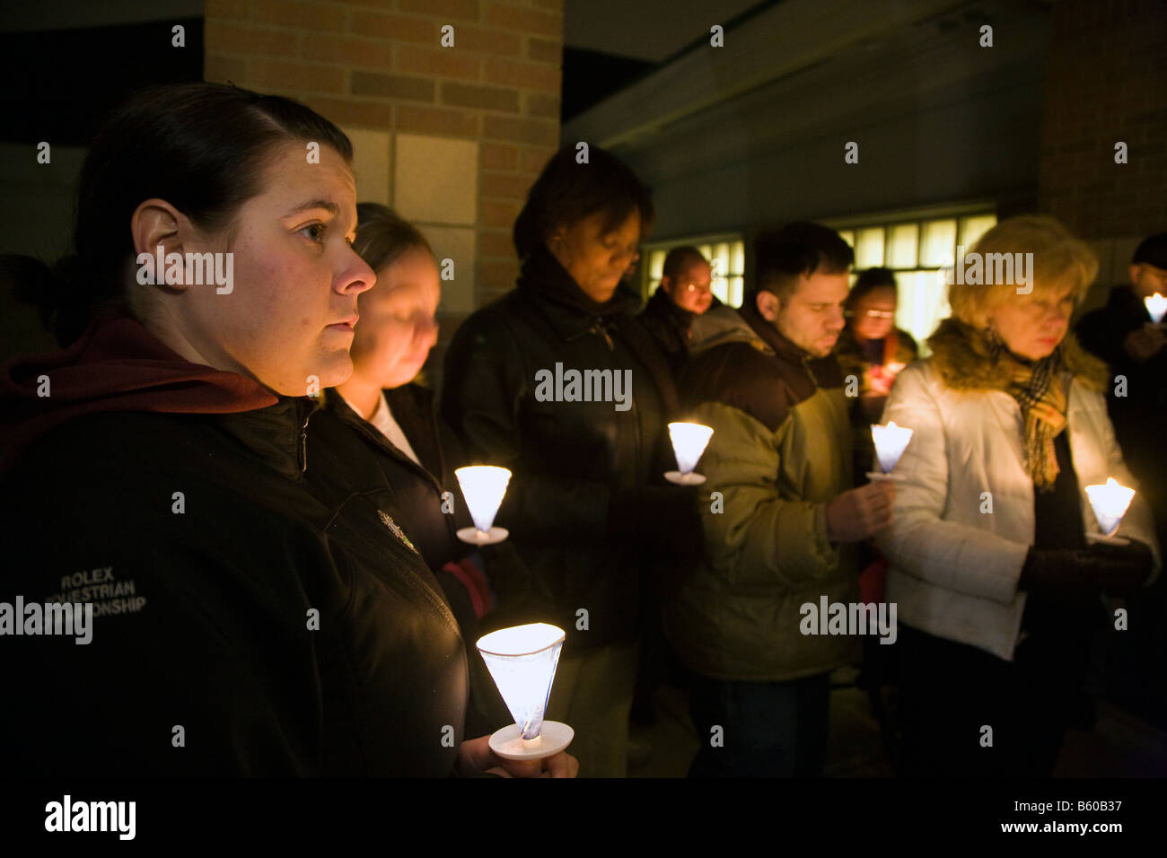 Candlelight Vigil Remembers Homeless Persons Who Died Stock Photo - Alamy