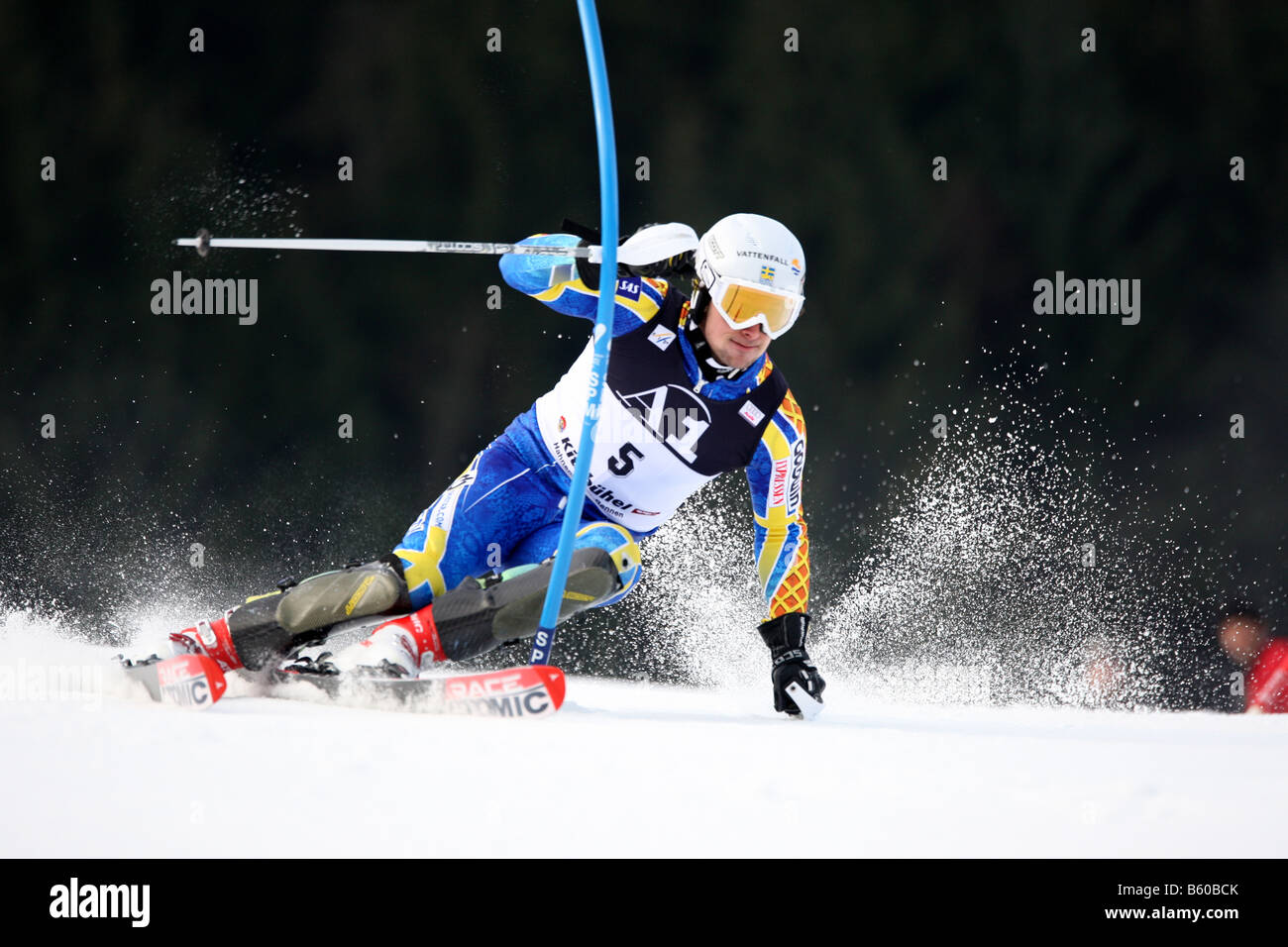 KITZBUHEL AUSTRIA JAN 20 LARSSON Markus SWE competing in the Audi FIS ...