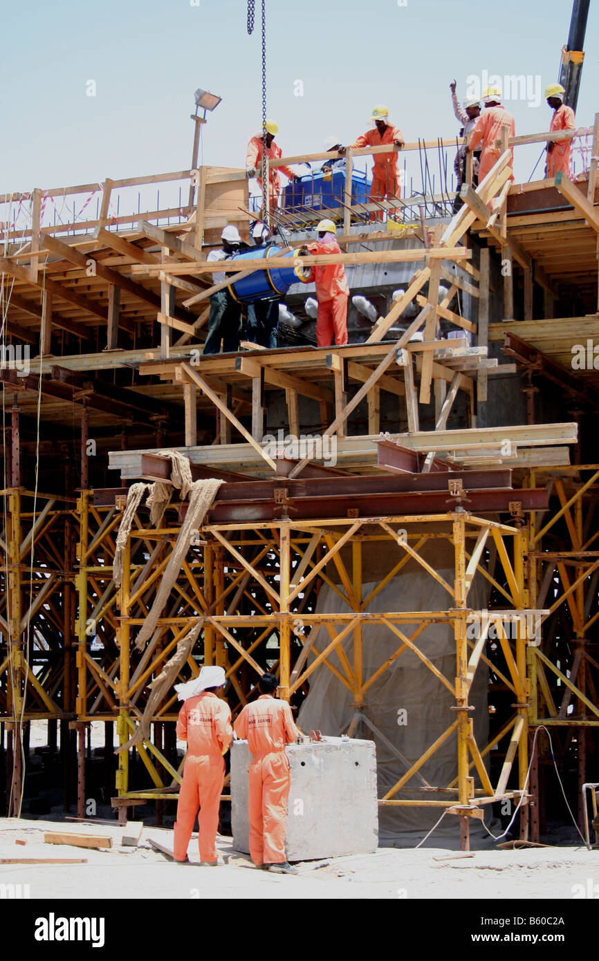 motorway building construction site dubai uae Stock Photo - Alamy