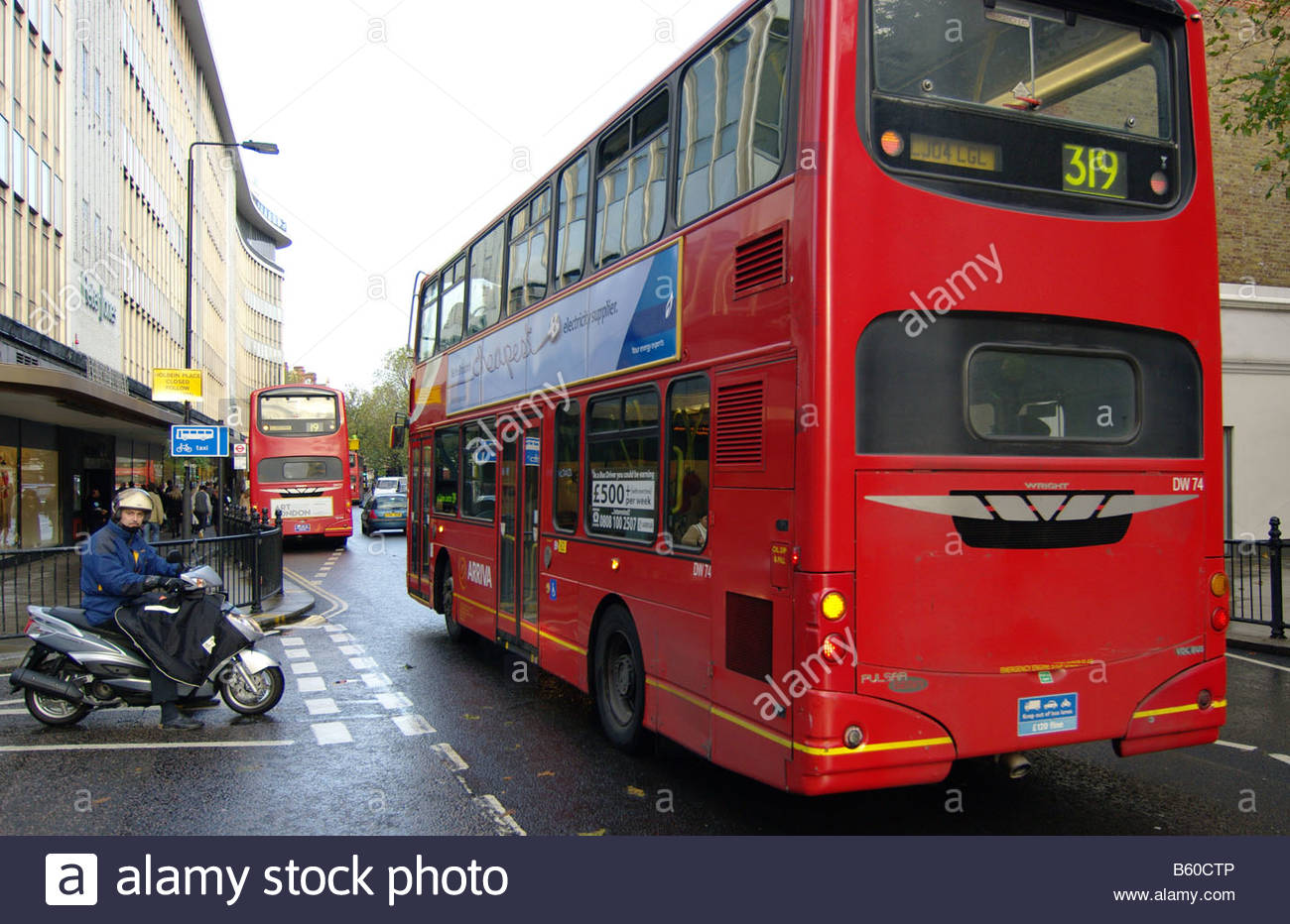 Buses Rear View High Resolution Stock Photography and Images - Alamy