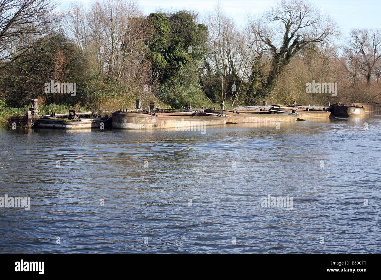 Old barges at rest Stock Photo - Alamy