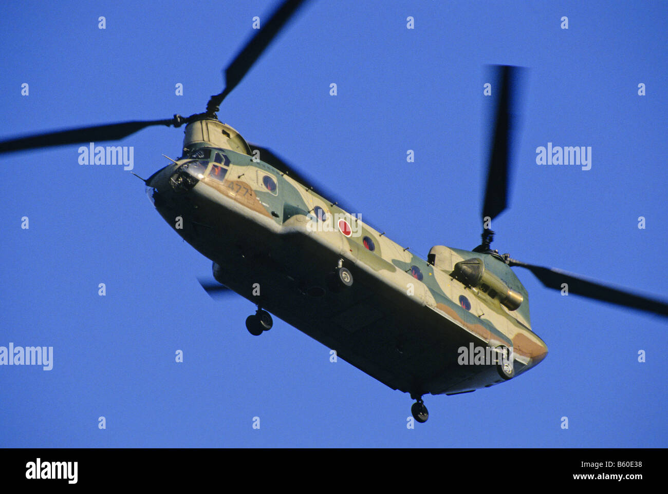 The Japan Air Self Defence Force CH-47 Chinook Helicopter Stock Photo ...