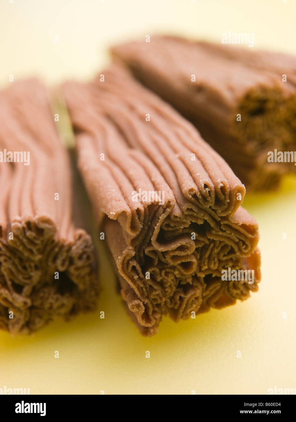 Chocolate Flake Bars Stock Photo - Alamy