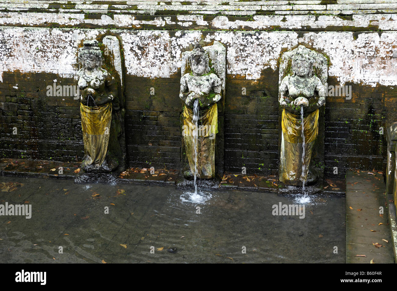 Gargoyle, temple near the Elephant Cave Goa Gajah, Ubud, Bali ...